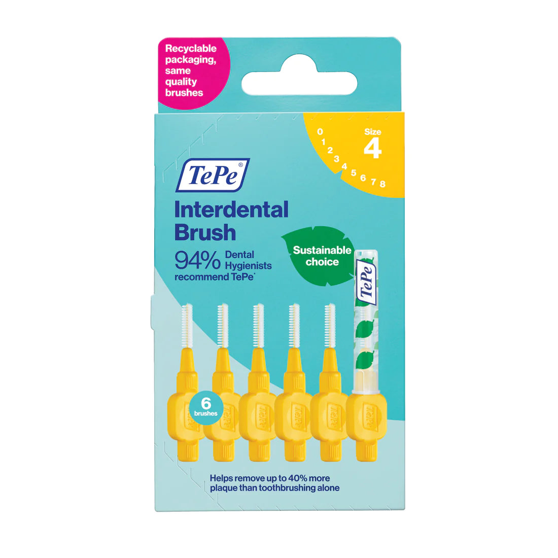 Tepe - Interdental Brush Size 4 Yellow – The French Pharmacy