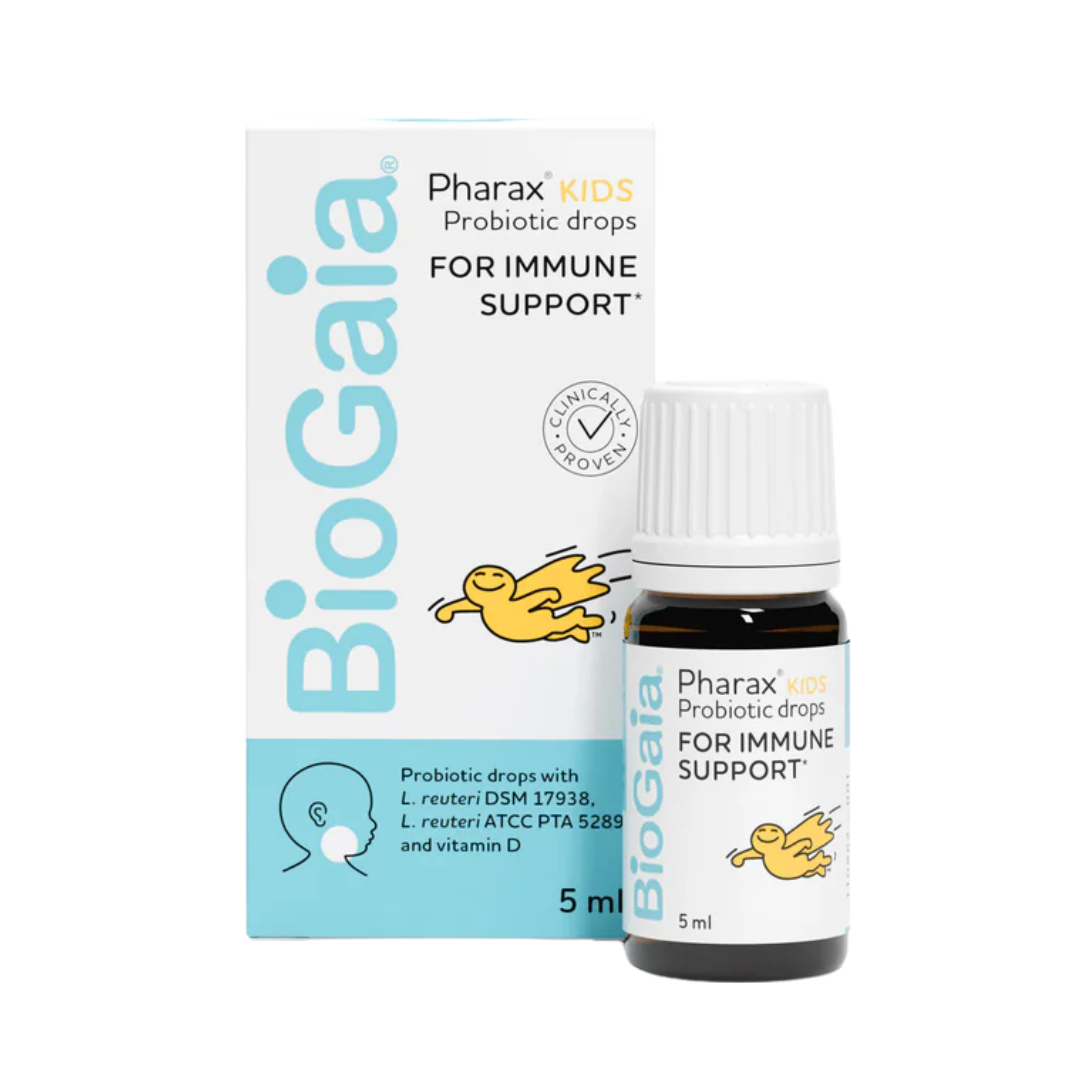 BioGaia - Pharax Kids with Vitamin D Probiotic Drops 5ml – The French ...
