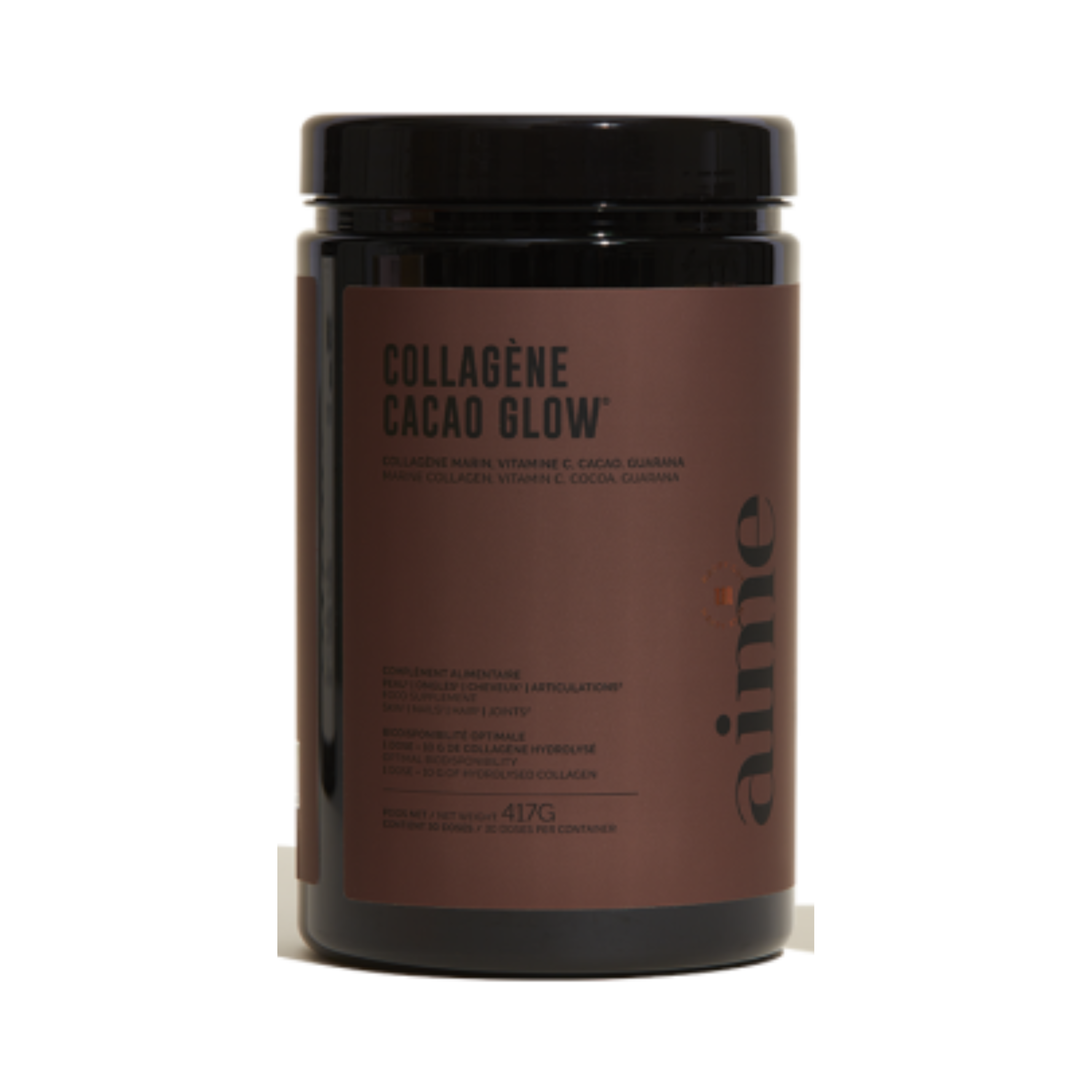 Aime - Collagen Cacao Glow Supplement 417g – The French Pharmacy