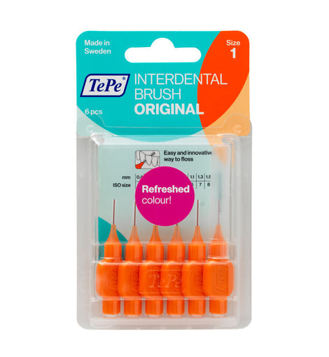 TePe - Interdental Brush Size 1 Orange – The French Pharmacy