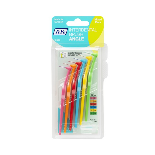 TePe - Angle Interdental Brushes Mixed 6 Pack – The French Pharmacy