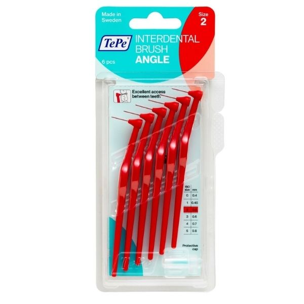 Tepe - Interdental Angle Brush Size 2 Red – The French Pharmacy